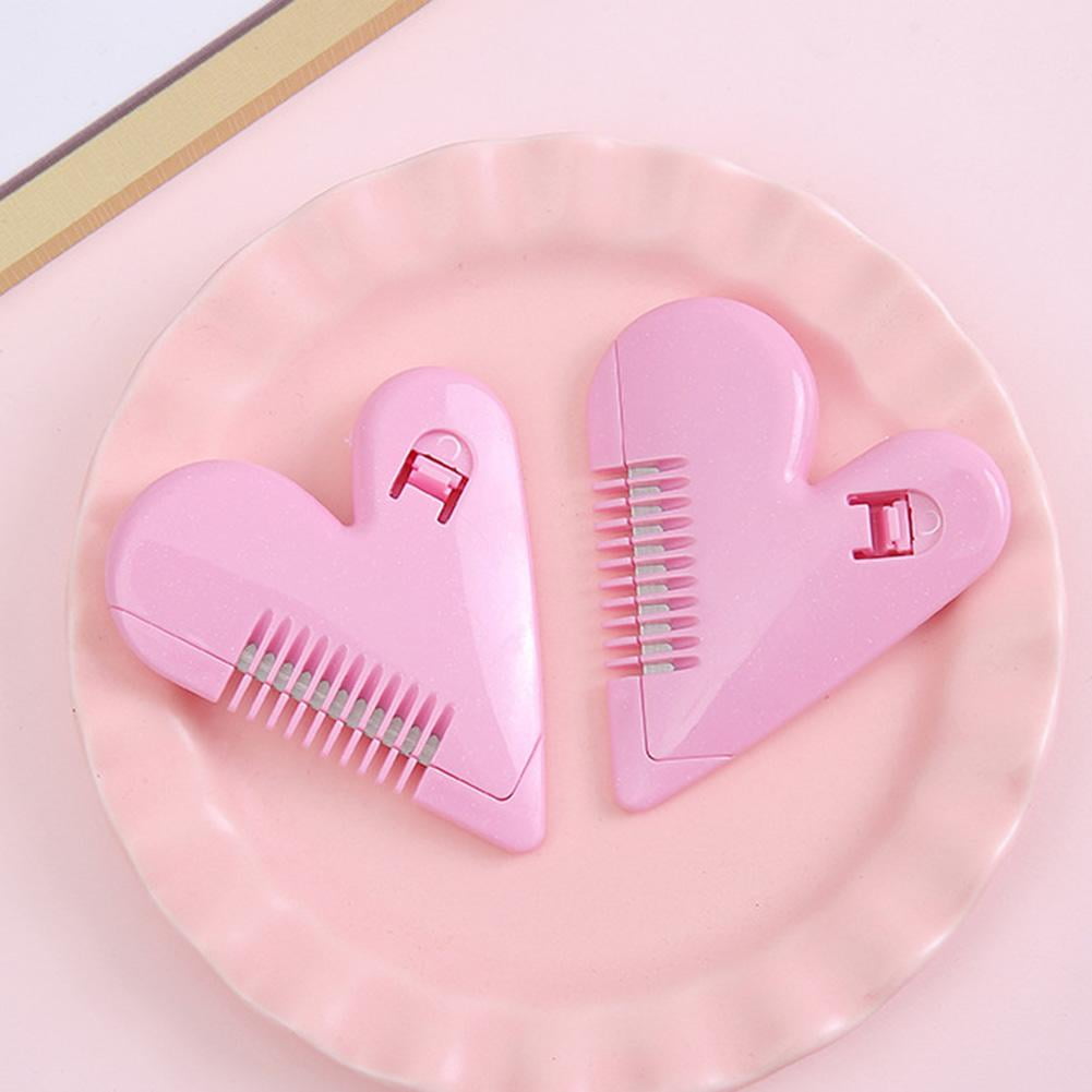 July Memor Heart Shape Thinning Hair Cutg Comb Pubic Hair Brushes ...