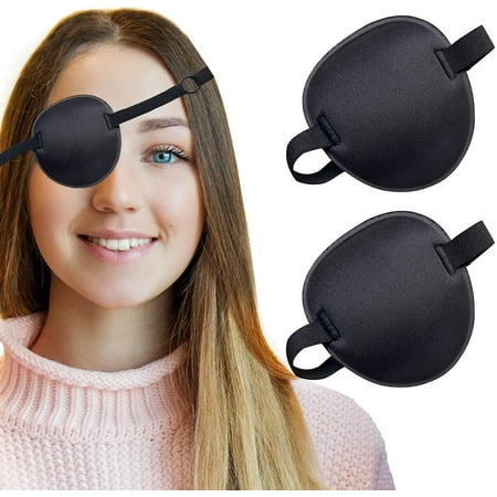 2 Pack Eye Patch Soft Adjustable Amblyopia Lazy Eye Patches For Left Or ...