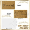 60 Sets Gift Certificates for Business Blank Gift Certificate Cards ...