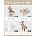 Butterfly Chair Seat Covers for Dining Room Stretch Chair Seat Covers ...