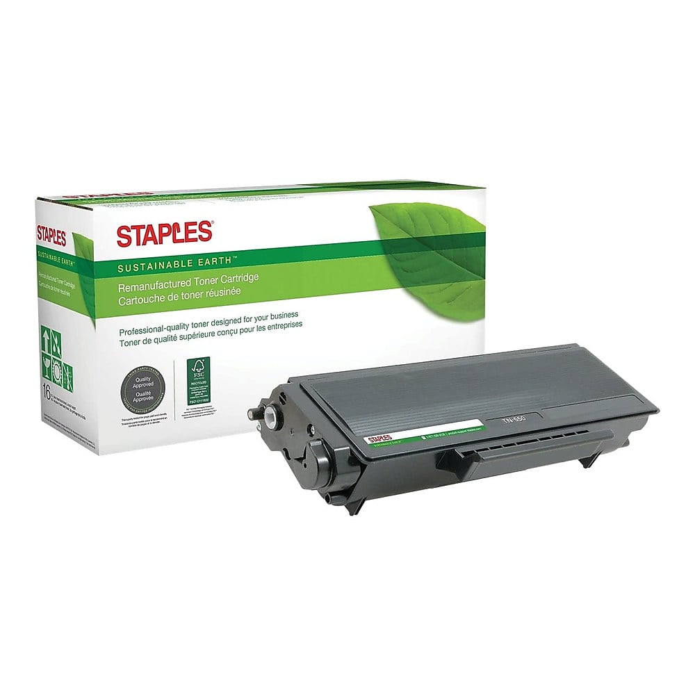 Staples Remanufactured Laser Toner Cartridge Brother TN550 (TN-550 ...
