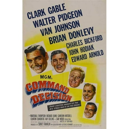 Posterazzi MOVCB43250 Command Decision Movie Poster - 27 x 40 in ...