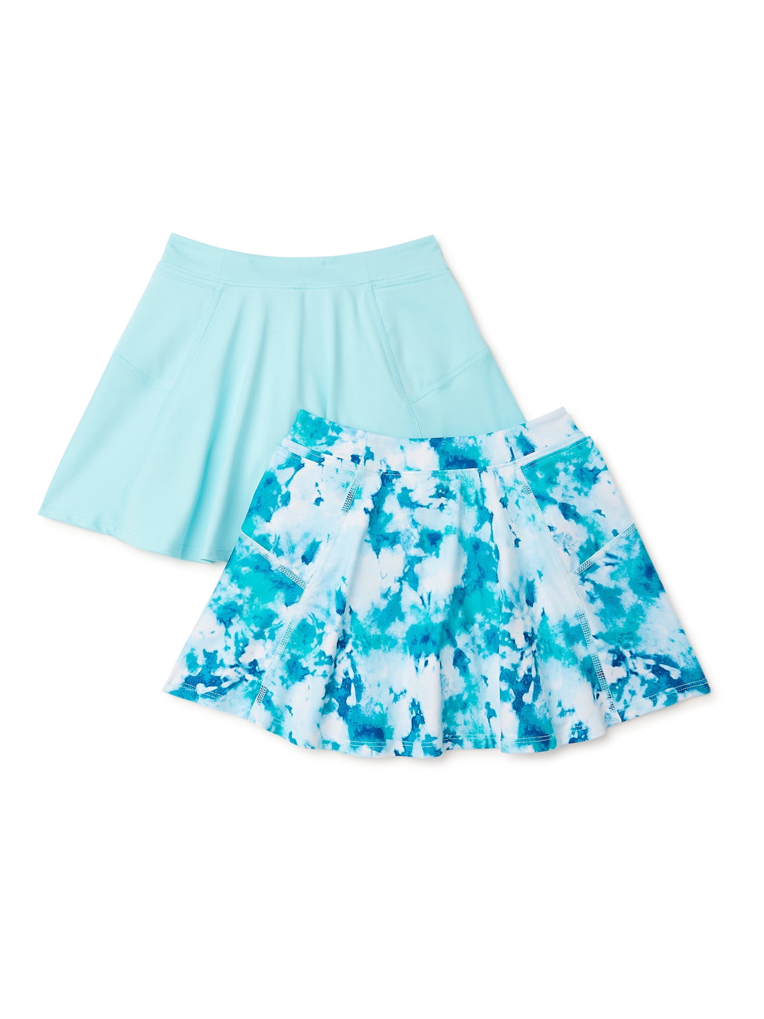 Athletic Works Girls Skort, 2-Pack, Sizes 4-18 & Plus - Walmart.com