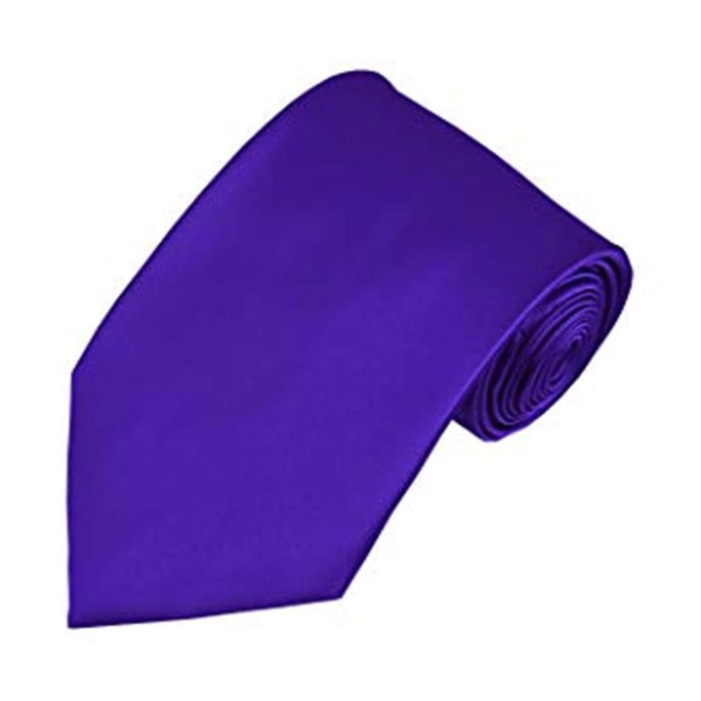 Solid Dark Purple Traditional Men's Necktie - Walmart.com
