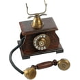 Decor Antique Wooden Carving Telephone, Vintage, Antique, Brown, 1 ...