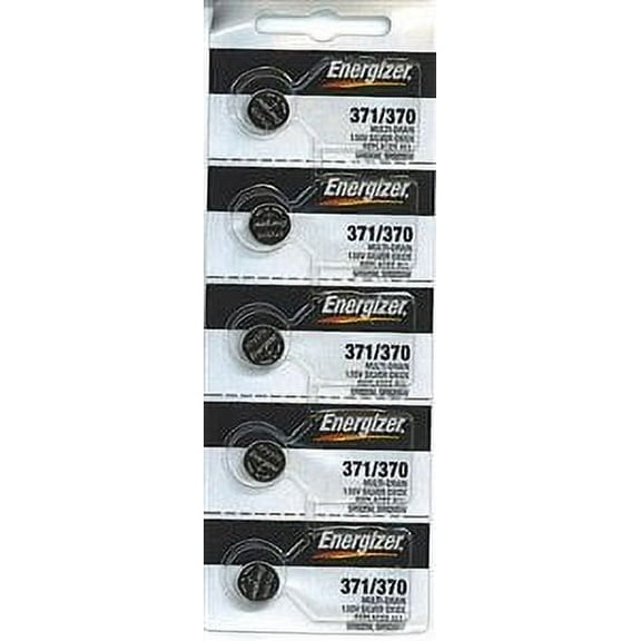 Energizer 371 370 Silver Oxide Watch Battery, 1.55V, SR920W SR920SW, 5 ...