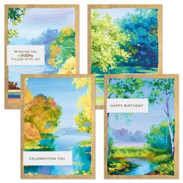 "Scenics Assorted Birthday Greeting Cards Bulk Set of 20 - Variety ...