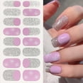 Christmas Nail Wraps Stickers Snowflake Nail Polish Strips Glitter Xmas ...
