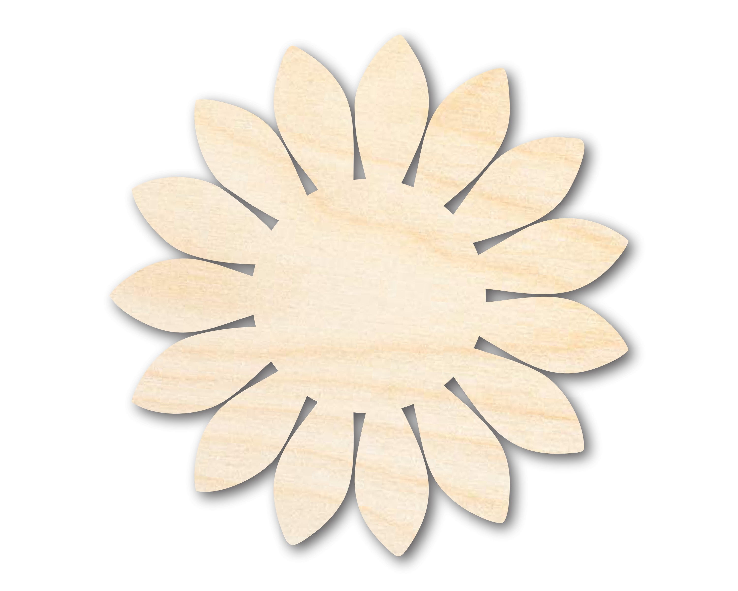 Unfinished Wood Sunflower Shape - Craft - up to 36" 14" / 1/2 ...