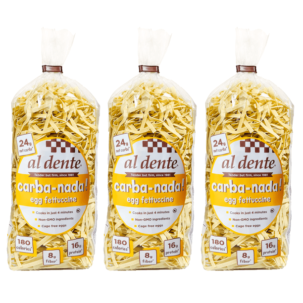 Carba-Nada Reduced Carb Pasta by Al Dente Pasta Company - Egg ...