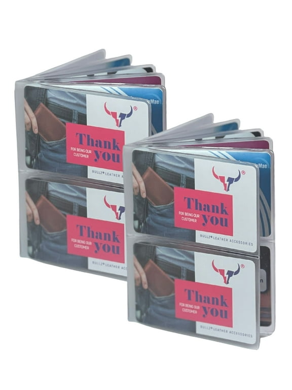 6-Page Heavy Duty Vinyl Plastic Wallet Insert for Trifold & Bifold ...
