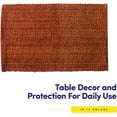 100% Cotton Rectangle Two Tone Woven Fabric Placemats for Dining Room ...
