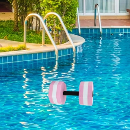 Aquatic Dumbbell Aquatic Barbell Float Swim Barbell EVA Water Floating ...