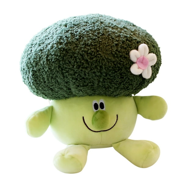 Lolmot Cute Cauliflower Funny Broccoli Plush Toy Vegetable Doll Doll ...