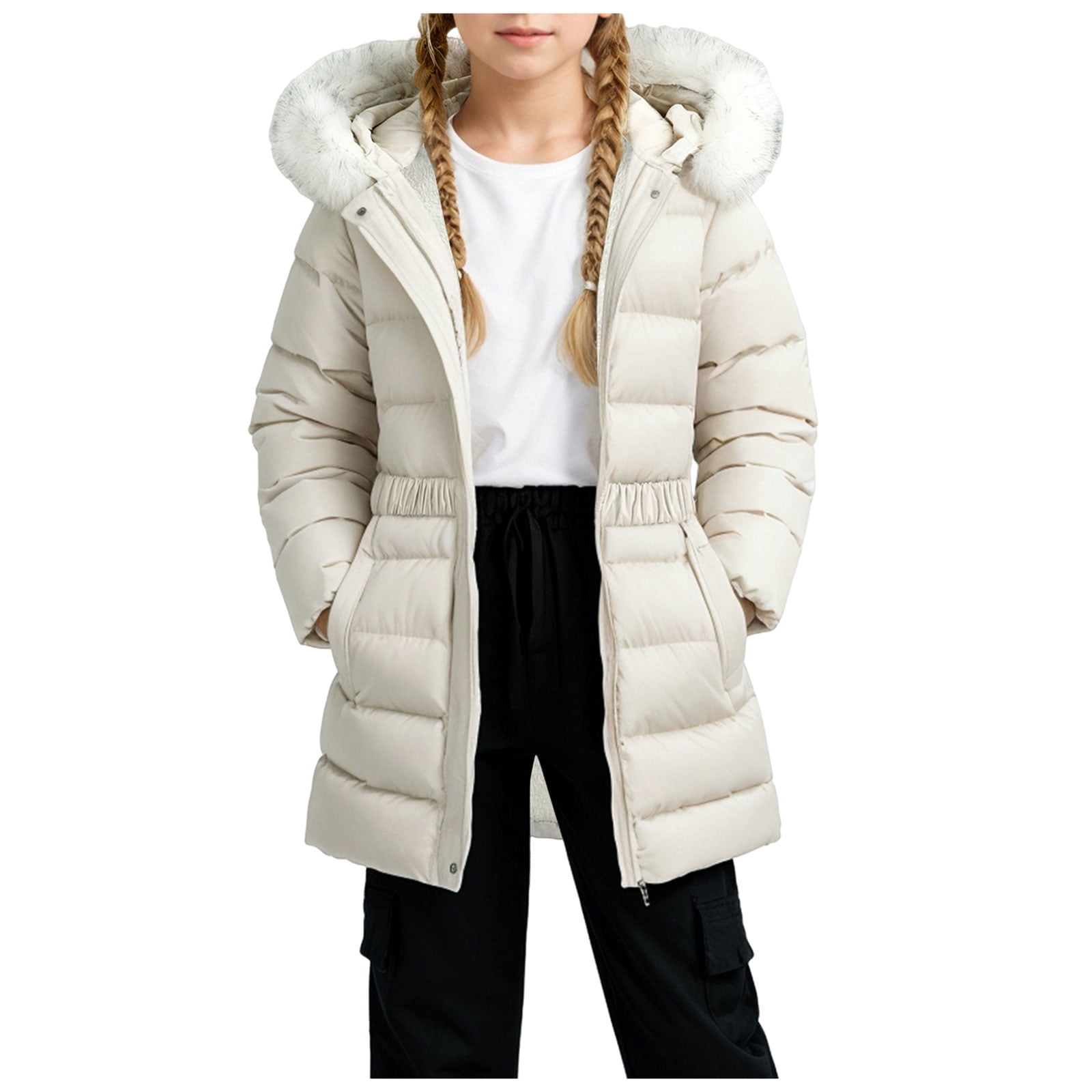Click here for Kogui Youth Girls Winter Coat Hooded Puffer Jacket... prices