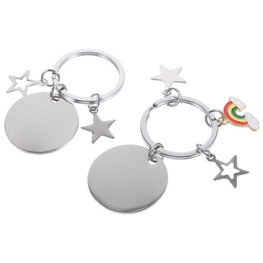 Double-sided Custom Keychain, Personalized Custom Photo/Date/Name/Word ...