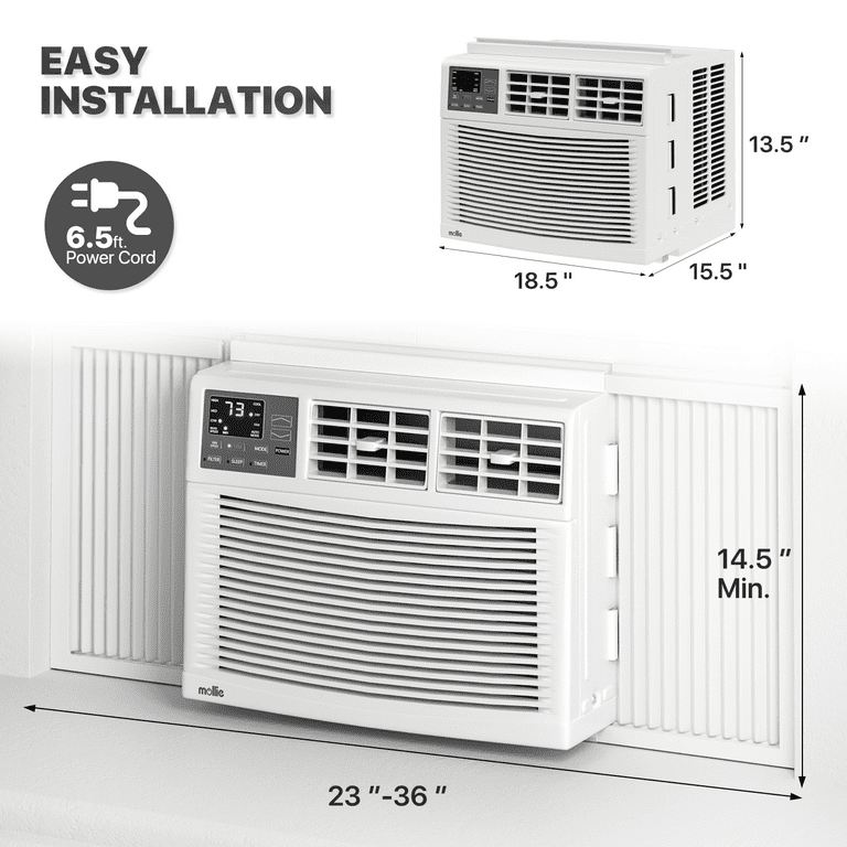 Mollie 8,000 BTU 115V Smart WIFI Window Air Conditioner,, 09/02/2022 Mollie 8,000 BTU 115V Smart WIFI Window Air Conditioner,, 09/02/2022