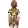 Yu-Gi-Oh Boys 2-Piece Swimsuit Set, Short Sleeve Rash Guard & Swim ...