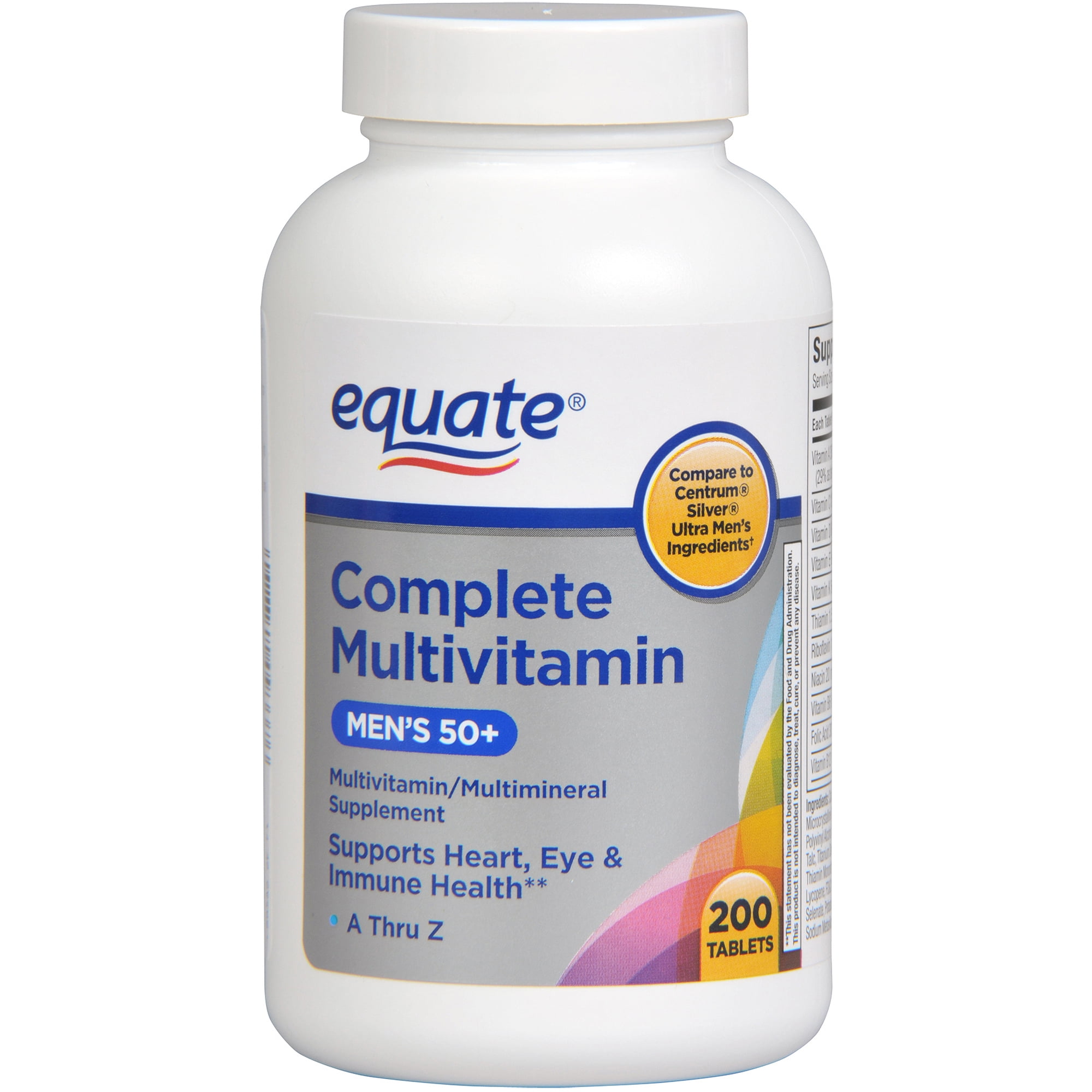 Equate Complete Ultra Mens Health Age 50 Multivitamin Multimineral