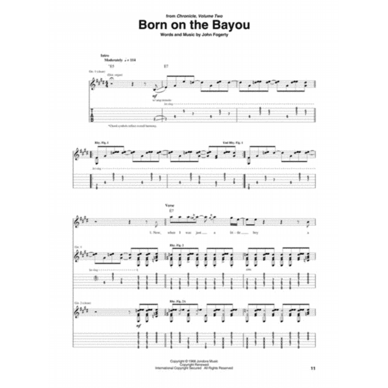 Creedence Clearwater Revival Guitar Chords CREEDENCE CLEARWATER