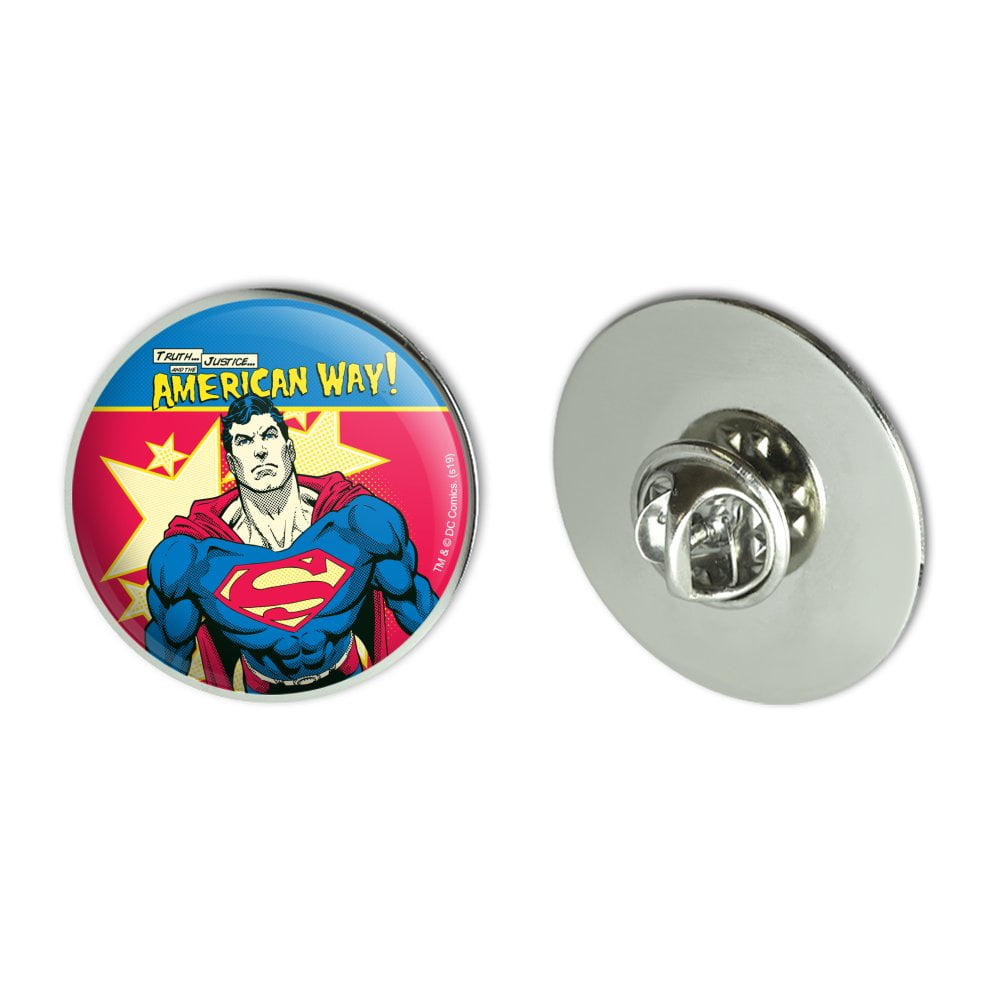 Superman The American Way Metal 1.1" Tie Tack Hat Lapel Pin Pinback ...