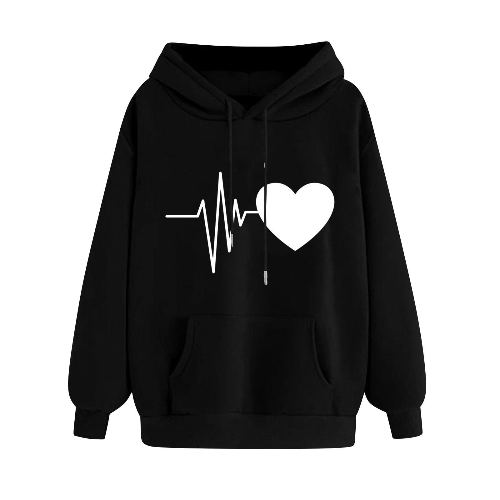 Click here for Yoeyez Oversized Sweatshirt For Women Love Heart P... prices