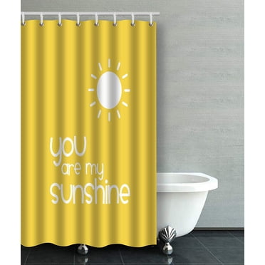 ARTJIA Modern Arrow Fletching Pattern Mustard Yellow Bathroom Shower ...