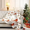 Christmas Cardinal Flannel Blanket - Soft Warm Polyester Throw with Red ...