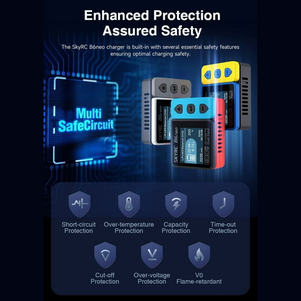 SKYRC Adaptateur Secteur, Batterie Pd 80w 200w Pd 80w B6 Smart Buzhi 80w Balance 1-6s Batterie 1 ...