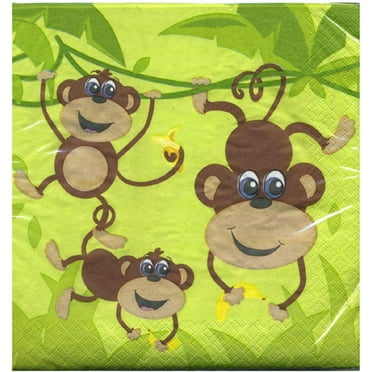 24 Pcs TI12 Monkey Cutouts Jungle Party Decorations Monkeys Party ...