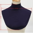 Women's Cotton Mock Turtleneck Dickey Half Top Collar Neck Blouse False ...