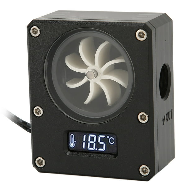 Water Cooling Meter, 12V 3pin Meter Indicator, LCD Display, Universal ...