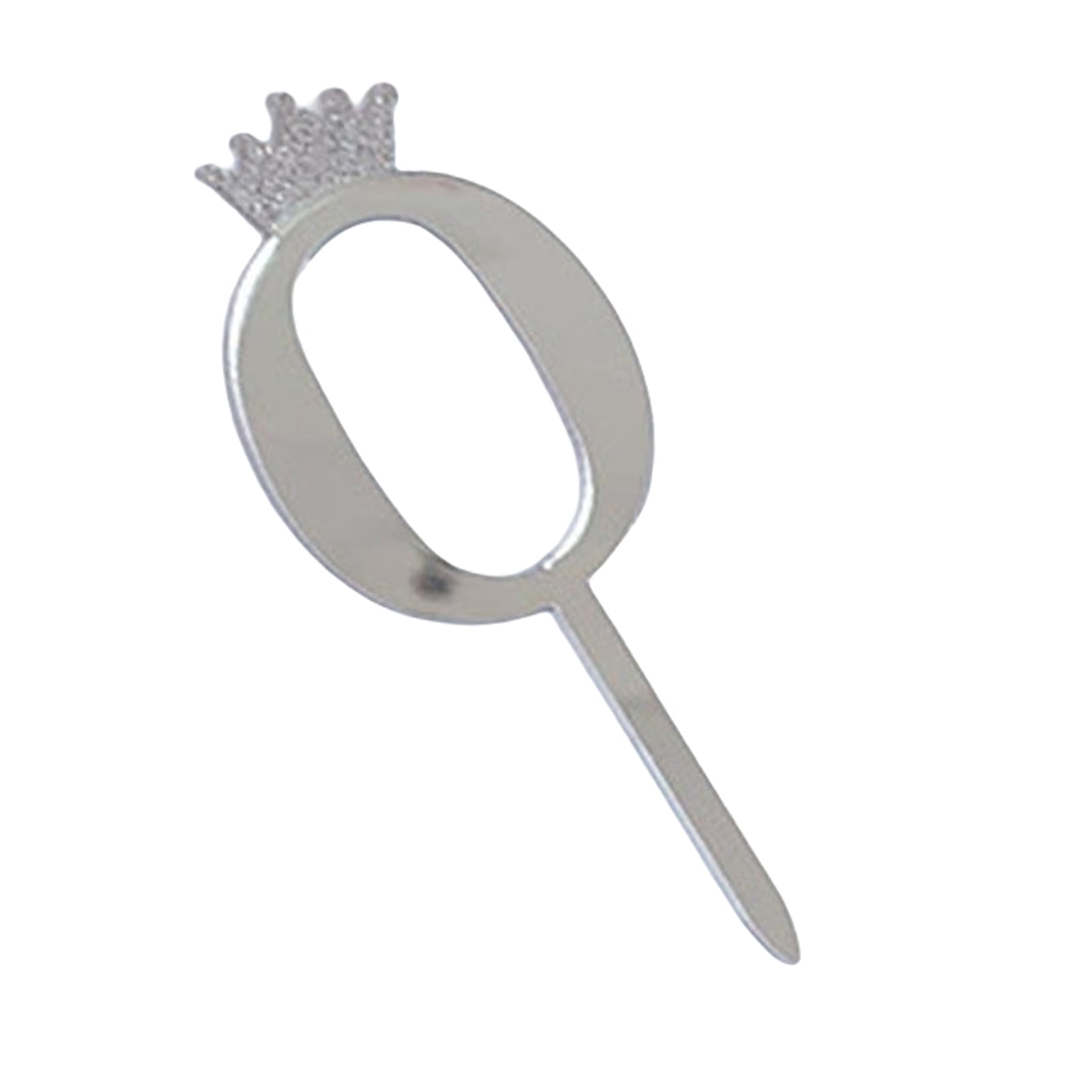 Farfi Cake Numeral Topper Crown Style Dazzling Acrylic Number Cake ...