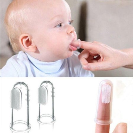 NEW Kids Baby Infant Soft Silicone Finger Toothbrush Teeth Rubber ...