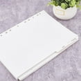 20 Sheets 5-Tab Binder Dividers A4 Paper Binder Dividers 11-Hole Punched Blank White Paper Index ...