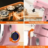 Free Shipping! CEBORY Stand Mixer, 6.5 QT Tilt-Head Food Mixer, 10 ...