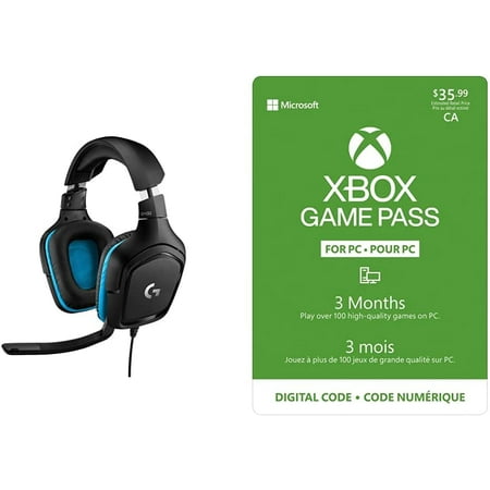 Logitech G432 DTS:X 7.1 Surround Sound Wired PC Gaming with Microsoft ...