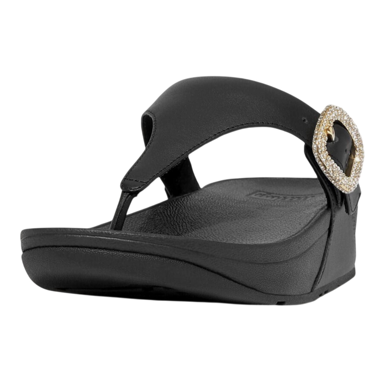 Click here for Fitflop Fit Flop Womens Lulu Rhinestone Buckle Lea... prices