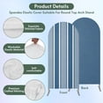 Blue White Stripes Arch Backdrop Cover, 5FT, Lines Modern Vertical ...