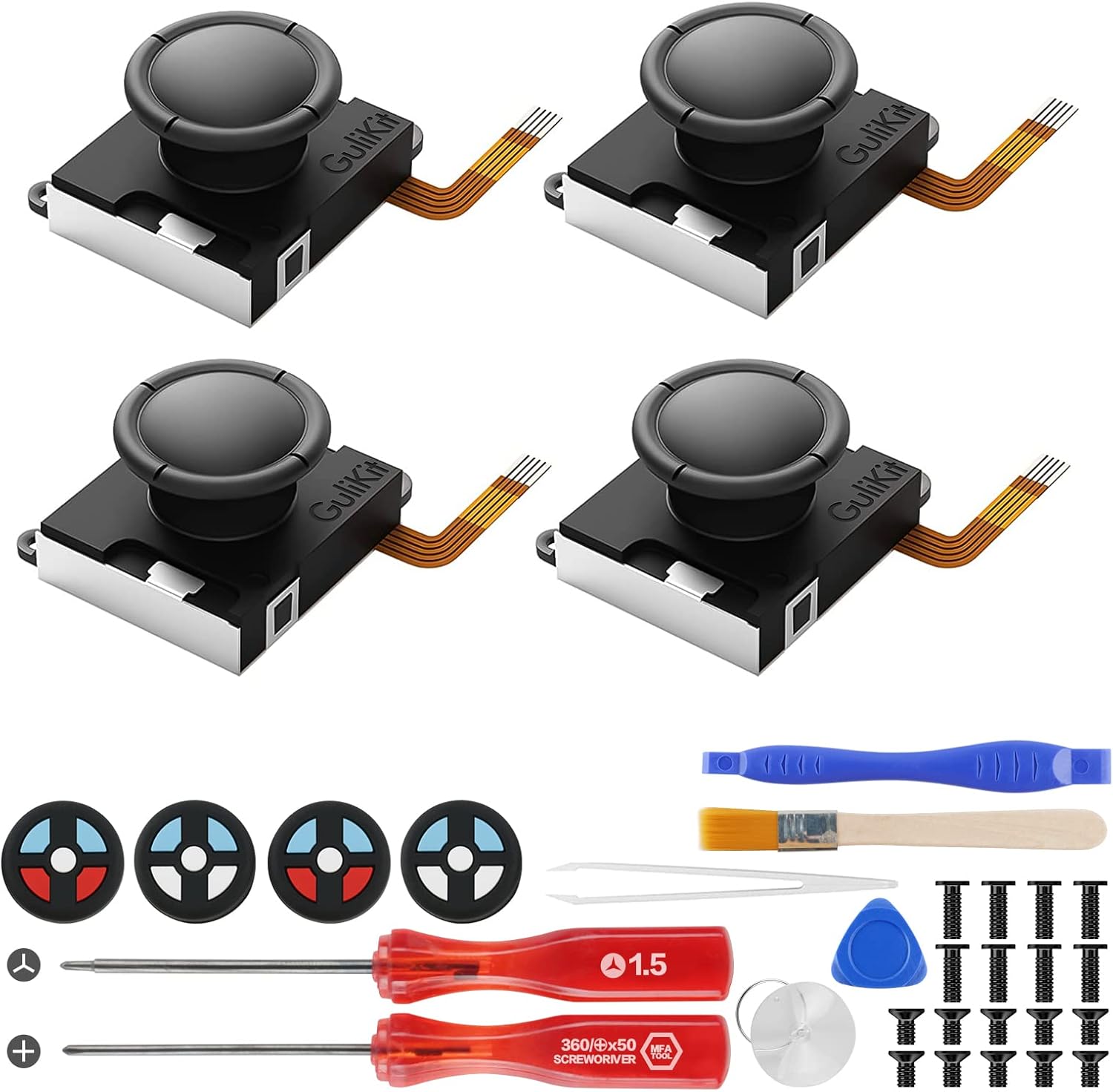 SHIQI-Hall Switch Joystick Replacement for Switch Joycon Controller ...