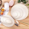 1Set Wooden Knitting Crochet Bottoms Set Mixed Shapes DIY Weaving ...