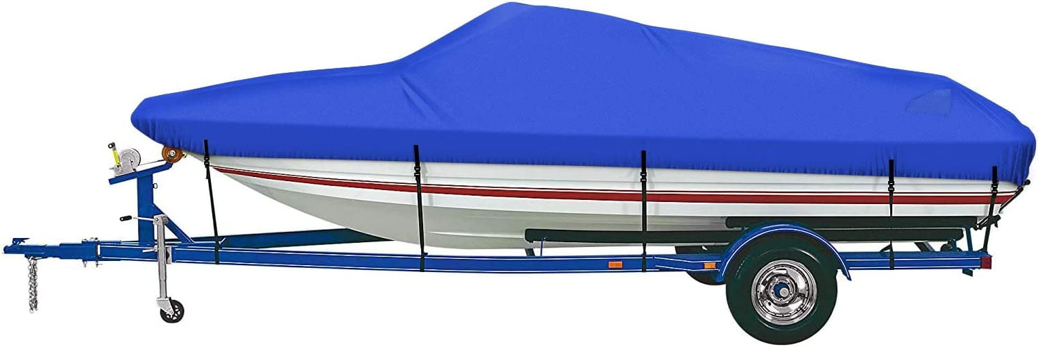 iCOVER Trailerable Boat Cover, 300D Waterproof Heavy Duty Marine Grade ...