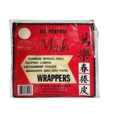 Menlo Lumpia Wrapper 3 Packs (16 oz) Spring Rolls Wrapper. - Walmart.com