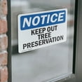 (2 Pack) Keep Out Tree Preservation OSHA Notice Sign 5 Inch X 3.5 Inch ...