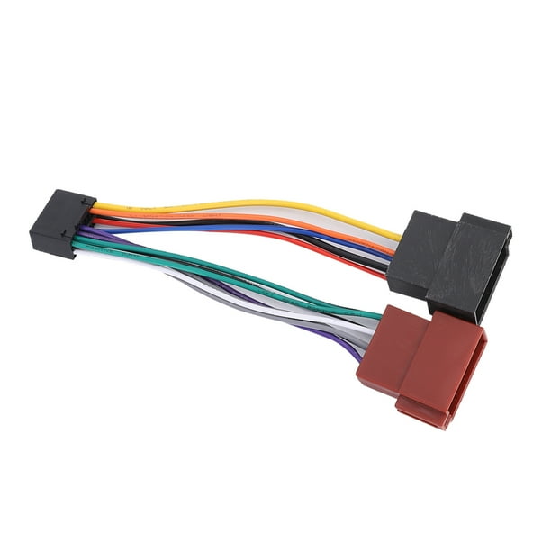 Stereo Adapter,16 Pin ISO Bus Auxiliary Adapter Harness Connector ...
