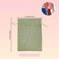 10Pcs 10 Colors Rectangle Burlap Packing Pouches Drawstring Bags for ...