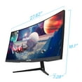 "Sceptre C305B-200UN Curved Gaming Monitor - 30"" LED, UWFHD 2560x1080, 200Hz, Built-In Speakers ...