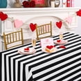 4th of July Red & Blue Striped Tablecloth - 57x120" Waterproof ...