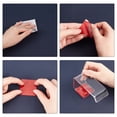 2Pcs Acrylic Headphone Holder Sets with 4Pcs Square Double Sided ...