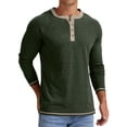 GENTS BLISS Crew Neck Henley Men Shirts Long Sleeve Shirts for Men ...